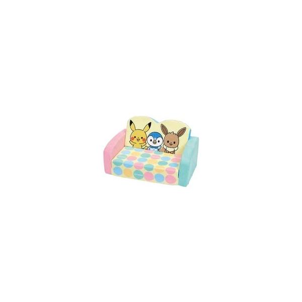 商品名：新品おもちゃ monpoke -モンポケ- ピカチュウたちの2wayソファーベッド 「ポケットモンスター」商品解説■モンポケの2wayソファーベッドが登場!お子さま1人が座れることはもちろん、2人でも仲良く座ることができます。ピカチ...