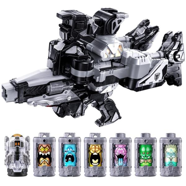 商品名：新品おもちゃ DXギャバリオントリガー 超なりきりセット 「超宇宙刑事ギャバン インフィニティ」商品解説■『超宇宙刑事ギャバン インフィニティ』のメインアイテム「ギャバリオントリガー」と、電池型アイテム「エモルギア」が7種類付属した...