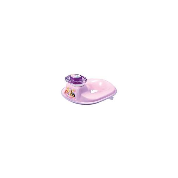 商品名：新品おもちゃ キラキラサウンド補助便座 ディズニープリンセス商品解説■ティアラがキラキラ光ってくるくる回るプリンセス風のメロディで楽しくトイレトレーニングプリンセス風のメロディや、きらきら星、かわいい効果音など14種類を収録!ティア...