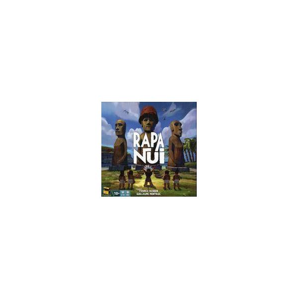 商品名：中古ボードゲーム ラパヌイ 多言語版 (Rapa Nui)商品解説■モアイを彫刻し、輸送、設置することで資源を獲得し、設置されたモアイにプカオを装飾することで資源を供物(勝利ポイント)に変換します。ゲームの終わりに最も勝利ポイントを...