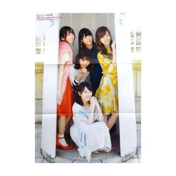 商品名：中古ポスター(女性) 両面超ビッグポスター(九つ折) 西野七瀬＆白石麻衣＆橋本奈々未＆生田絵梨花＆深川麻衣(乃木坂46)/深川麻衣(乃木坂46) B.L.T.2016年5月号乃木坂版別冊付録商品解説■B.L.T.2016年5月号 乃...