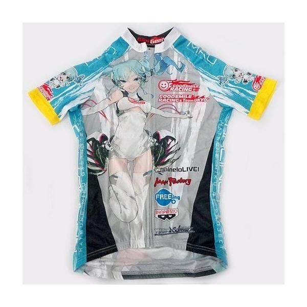 商品名：中古サイクルジャージ・サイクルウェア(キャラクター) レーシングミク2014 サイクルジャージ EDGE3 Ver. Mサイズ 「VOCALOID」商品解説■初音ミクGTプロジェクト専用キャラクター『レーシングミク 2014』がサイ...