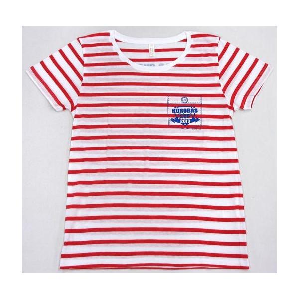 商品名：中古Tシャツ(キャラクター) タイトルロゴ ライブボーダーTシャツ レッド×ホワイト 女性用Mサイズ 「黒子のバスケ KUROBAS CUP2013」商品解説■TVアニメ「黒子のバスケ」初のオフィシャルイベント「黒子のバスケ KUR...