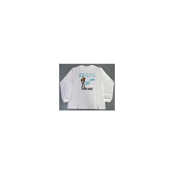 商品名：中古Tシャツ サニー・ブリスコー(Utah Jazz) ロングTシャツB ホワイト フリーサイズ 「NBA×バーチャルYouTuber NIJISANJI EN/にじさんじ 第1弾 【応援グッズ】」商品解説■「NBA×バーチャルYo...