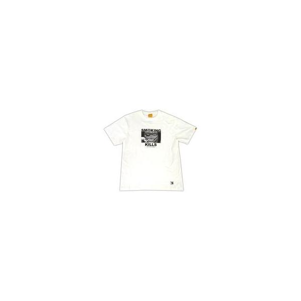 商品名：中古Tシャツ ドンキホーテ・ロシナンテ(ROSINANTE ver. Smoking kills) Tシャツ ホワイト Lサイズ 「ワンピース×#FR2」商品解説■「ワンピース×#FR2」より、「Tシャツ」の登場です。【商品詳細】サ...