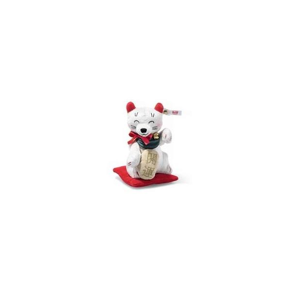 商品名：中古ぬいぐるみ Teddies for tomorrow Lucky Cat Manekineko-テディーズフォートゥモロー 招き猫 2022- ぬいぐるみ 14cm商品解説■ドイツの最高級ぬいぐるみブランド「シュタイフ社(Ste...
