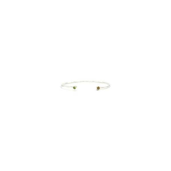 商品名：中古銀製品・指輪・アクセサリー Citrine ＆ Peridot Biju mam 2粒カラーストーンバングル 「SHINJUKU ART WEEK ブルーロック×伊勢丹」商品解説■「SHINJUKU ART WEEK ブルーロッ...