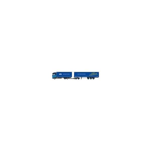 商品名：新品ミニカー 1/50 Hartog ＆ Bikker VOLVO FH5 GLOBETROTTER RIGED CURTAINSIDE TRUCK 6X2 TAG AXLE CURTAINSIDE TRAILER - 3 AXLE...