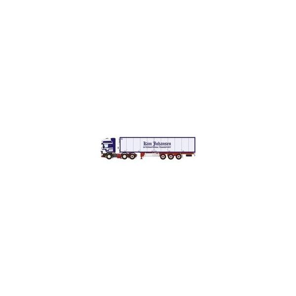 商品名：新品ミニカー 1/50 Kim Johansen SCANIA 4 SERIES TOPLINE 6X2 TWIN STEER REEFER TRAILER - 3 AXLE [01-4541]01-4541商品解説■【商品詳細】ス...