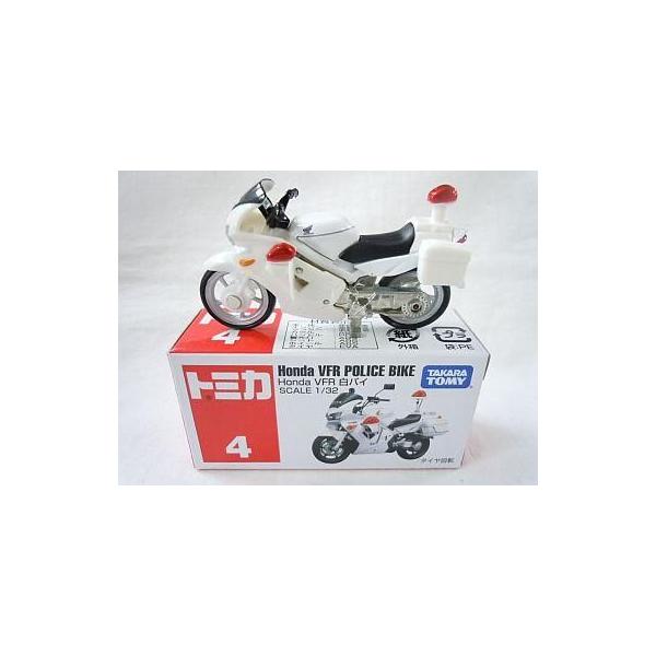 商品名：新品トミカ 1/32 ホンダVFR800 白バイ(ホワイト/赤箱/ベトナム製/タカラトミー) 「トミカ No.4」商品解説■「トミカ」に、1/32 ホンダVFR800 白バイ(ホワイト)がラインナップ。【商品詳細】サイズ：全長約6....