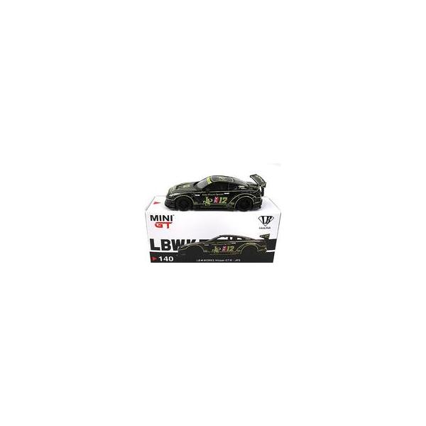 商品名：中古ミニカー 1/64 LB★WORKS Nissan GT-R R35 Type 2 Rear Wing ver. 3 JPS #12 右ハンドル(ブラック×ゴールド) 「MINI GTシリーズ No.140」 [MGT00140...