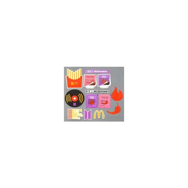商品名：中古シール・ステッカー BTS(防弾少年団) ステッカー13種セット 「BTS×マクドナルド」BTEC21DFY770NN0商品解説■「BTS×マクドナルド」のコラボグッズです。リムーバブルステッカー13種セットです。【商品詳細】＜...