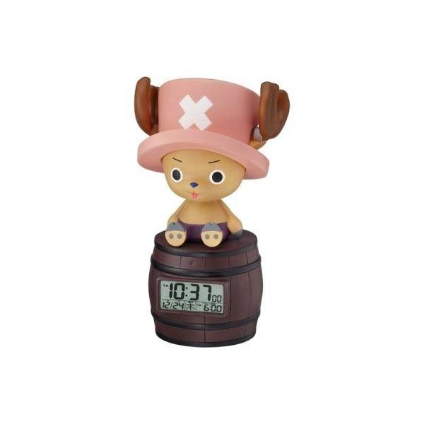 商品名：中古置き時計・壁掛け時計(キャラクター) トニートニー・チョッパー おしゃべり目覚まし時計 「ワンピース」商品解説■樽に座ったチョッパーがしゃべって起こしてくれる目覚まし時計の登場です!アラーム時刻になると大人気曲「ウィーアー!」の...