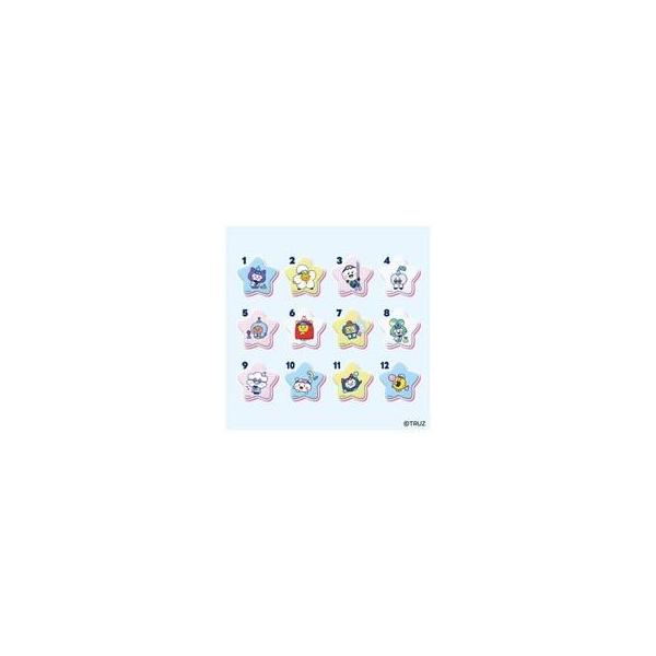 商品名：中古バッジ・ピンズ 全12種セット 「TRUZ キラキラスターカンバッジコレクション」商品解説■「TRUZ」はLINE FRIENDSとTREASUREのコラボレーションにより生まれたキャラクターです。そんな「TRUZ」より、背景が...
