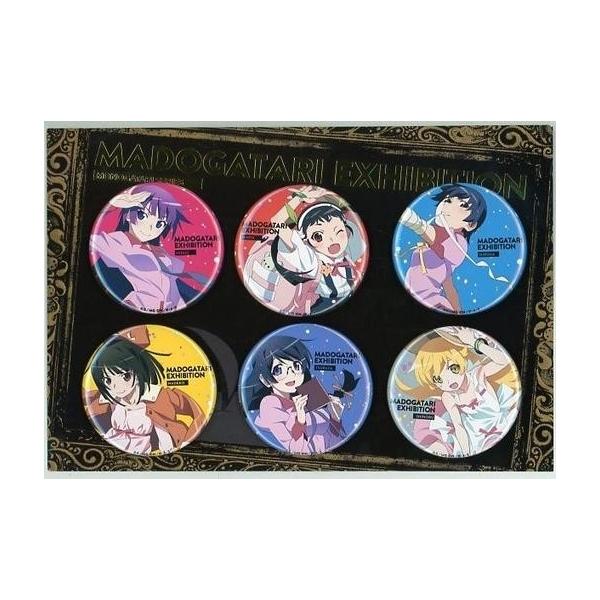 商品名：中古バッジ・ピンズ(キャラクター) 集合 缶バッジセット 「＜物語＞シリーズ」 MADOGATARI展 入場券特典商品解説■「MADOGATARI展」入場券特典の『缶バッジセット』です。【商品詳細】サイズ：直径約5.7cm