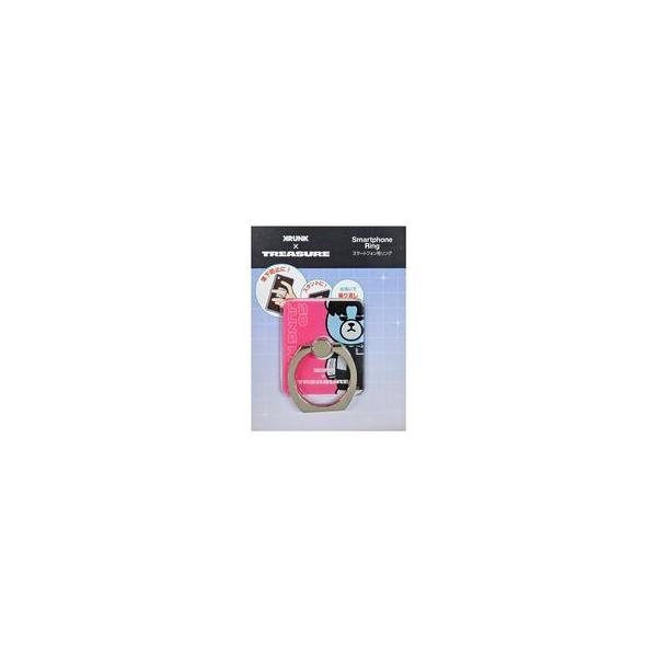 商品名：中古モバイル雑貨 ジョンファン スマホリング 「KRUNK×TREASURE」商品解説■スマートフォン操作中にうっかり落下を防止できます。スタンド機能としても使えます。【商品詳細】サイズ：約H40×W35×D7mm