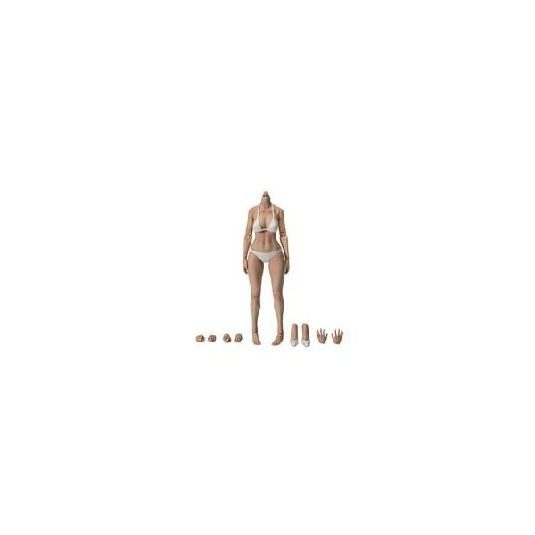 商品名：新品ドールアクセサリー 1/6 ナローショルダー フィメールボディ ラージバスト ライトウィートスキンEC3028B商品解説■トゥルーワントイズより、1/6スケールのフル可動女性素体が登場！繊細なボディラインと豊富な可動域を兼ね備え...