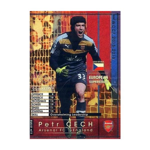 商品名：中古WCCF EUS 01/11[EUROPEAN SUPERSTARS]：ペトル・チェフWCCF/EUROPEAN SUPERSTARS/GK/2015-2016Ver.2.0分類：GK/レア度：EUROPEAN SUPERSTA...