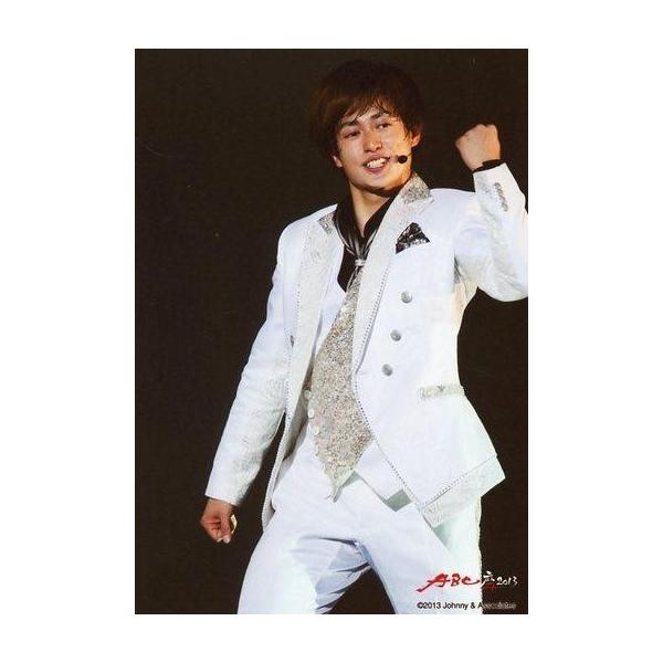 商品名：中古生写真(ジャニーズ) A.B.C-Z/塚田僚一/ライブフォト・膝上・衣装白・銀・黒・左手グー・目線右・歯見せ/ABC座2013 ジャニーズ伝説生写真(ジャニーズ)/アイドル/A.B.C-Z