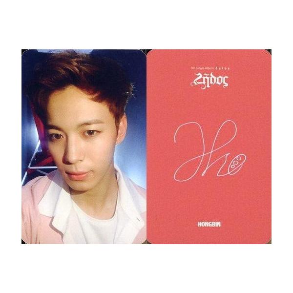 商品名：中古コレクションカード(男性) VIXX/HONGBIN(ホンビン)/裏面印刷サイン入り/CD「Zelos」特典トレカコレクションカード(男性)/CD「Zelos」特典トレカused0130_tradingcard