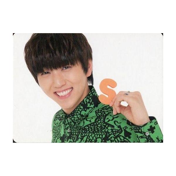 商品名：中古コレクションカード(男性) SANDEUL(サンドゥル)/横型・バストアップ・「S」の小物/1st CONCERT in JAPAN BABA トレーディングカードコレクションカード(男性)/1st CONCERT in JAP...