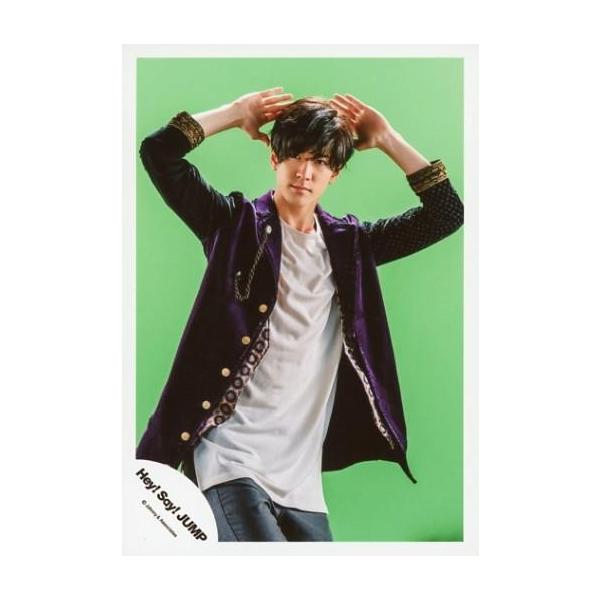 商品名：中古生写真(ジャニーズ) Hey! Say! JUMP/中島裕翔/膝上・衣装紫・白・両手上げ・体右向き・背景緑/「Fantastic Time」PV＆ジャケ写撮影/公式生写真生写真(ジャニーズ)/アイドル/Hey! Say! JUMP