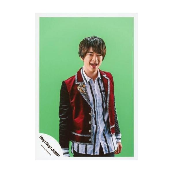 商品名：中古生写真(ジャニーズ) Hey! Say! JUMP/知念侑李/膝上・衣装赤・黒・白・右向き・口開け・背景緑/「Fantastic Time」PV＆ジャケ写撮影/公式生写真生写真(ジャニーズ)/アイドル/Hey! Say! JUMP