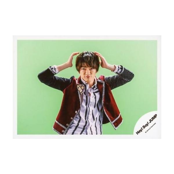 商品名：中古生写真(ジャニーズ) Hey! Say! JUMP/知念侑李/横型・上半身・衣装赤・黒・白・両手上げ・口閉じ・背景緑/「Fantastic Time」PV＆ジャケ写撮影/公式生写真生写真(ジャニーズ)/アイドル/Hey! Say...