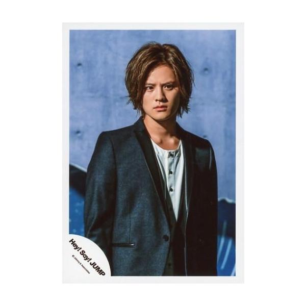 商品名：中古生写真(ジャニーズ) Hey! Say! JUMP/岡本圭人/上半身・衣装黒・白・口閉じ・背景青グレー/「Fantastic Time」PV＆ジャケ写撮影/公式生写真生写真(ジャニーズ)/アイドル/Hey! Say! JUMP