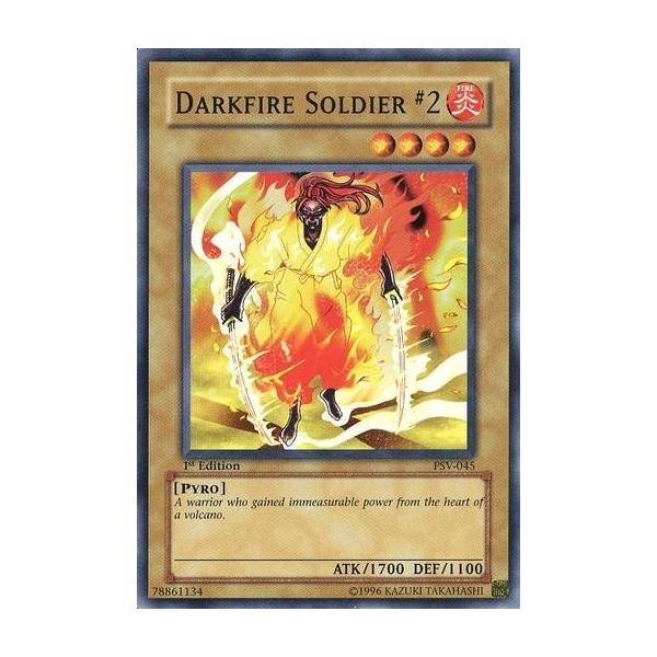 商品名：中古遊戯王 PSV-045[N]：Darkfire Soldier #2/炎の剣豪遊戯王/N/通常モンスター/アジア版/Pharaoh’s Servant分類：通常モンスター/レア度：Nシリーズ：アジア版/Pharaoh’s Ser...
