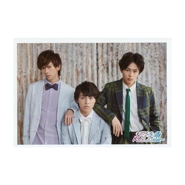 商品名：中古生写真(男性) 超特急/リョウガ(船津稜雅)・タカシ(松尾太陽)・タクヤ(草川拓弥)/横型・上半身・衣装水色.紫.緑・肩に手/Bullet Train 5th Anniversary Tour 2017「Trans NIPPON...