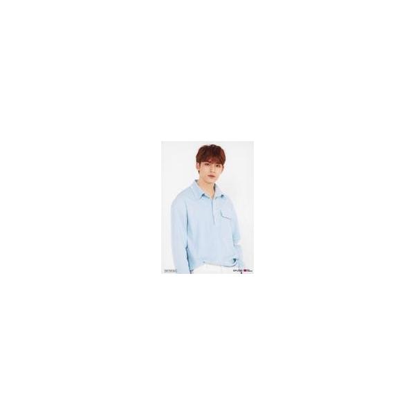 商品名：中古生写真(男性) SEVENTEEN/MINGYU(ミンギュ)/上半身・衣装水色白・体斜め右向き/「SEVENTEEN museum 2018」入場特典ブロマイド TYPE A生写真(男性)/アイドル/SEVENTEEN