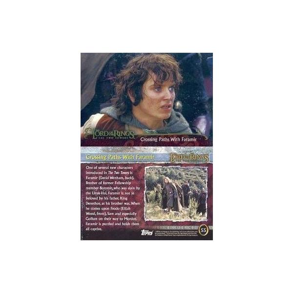 商品名：中古海外映画・ドラマ 55[Base]：Crossing Paths With Faramir海外映画・ドラマ/Base/Story/2002 Topps Lord of the Rings： The Two Towers分類：St...