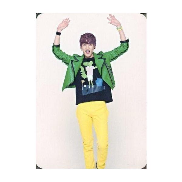 商品名：中古コレクションカード(男性) TEEN TOP/CHUNJI(チョンジ)/全身・衣装緑・両手上げ/「TEENTOP No.1 Asia Tour in Japan」公式トレーディングカードコレクションカード(男性)/「TEENTO...