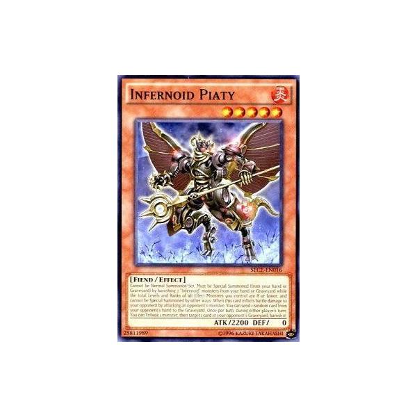 商品名：中古遊戯王 SECE-EN016[N]：Infernoid Piaty/インフェルノイド・アシュメダイ遊戯王/N/効果モンスター/英語版/Secrets of Eternity分類：効果モンスター/レア度：Nシリーズ：英語版/Sec...