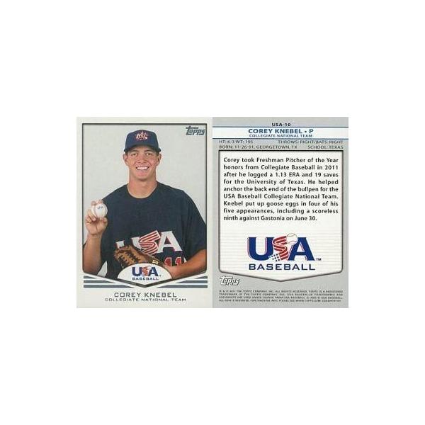 商品名：中古スポーツ USA-10 ： COREY KNEBELスポーツ/COLLEGIATE NATIONAL TEAM/Tops 2011 USA Baseball Box