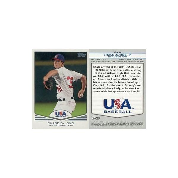 商品名：中古スポーツ USA-48 ： CHASE DEJONGスポーツ/18U NATIONAL TEAM/Tops 2011 USA Baseball Box