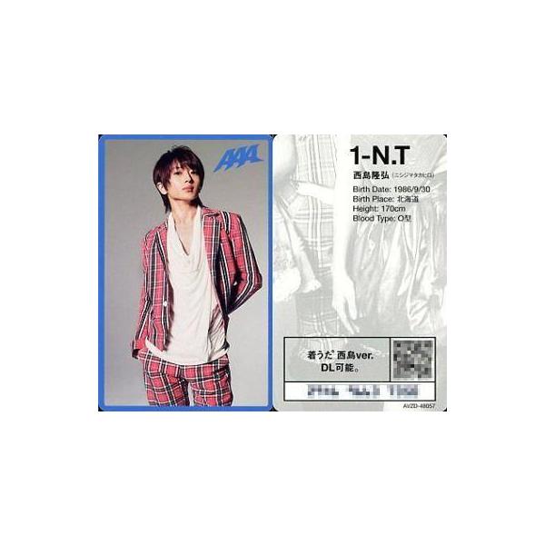 商品名：中古コレクションカード(男性) 1-N.T：AAA/西島隆弘/TanoCa「Thank you」 AAA“TanoCa”着うた(R)ver.(AVZD-48057)コレクションカード(男性)/TanoCa「Thank you」 AA...