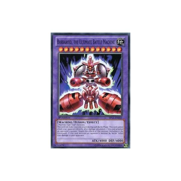 商品名：中古遊戯王 SP13-EN045[N]：Barbaroid the Ultimate Battle Machine/極戦機王ヴァルバロイド遊戯王/N/融合モンスター/英語版/Star Pack 2013分類：融合モンスター/レア度：...