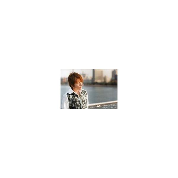 商品名：中古生写真(男性) 高橋直純/横型・バストアップ・衣装チェック白黒・野外/CD「INDICATE」特典生写真(男性)/声優