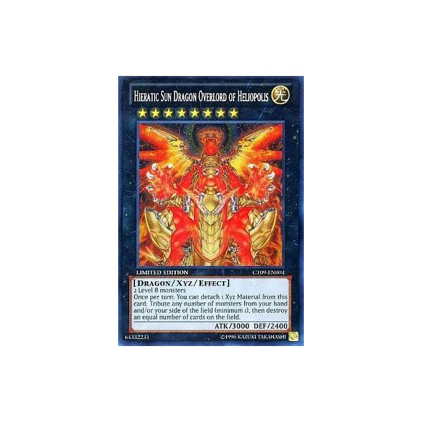 商品名：中古遊戯王 CT09-EN004[SE]：Hieratic Sun Dragon Overlord of Heliopolis/聖刻神龍-エネアード遊戯王/SE/エクシーズモンスター/英語版/Collectible Tins 201...