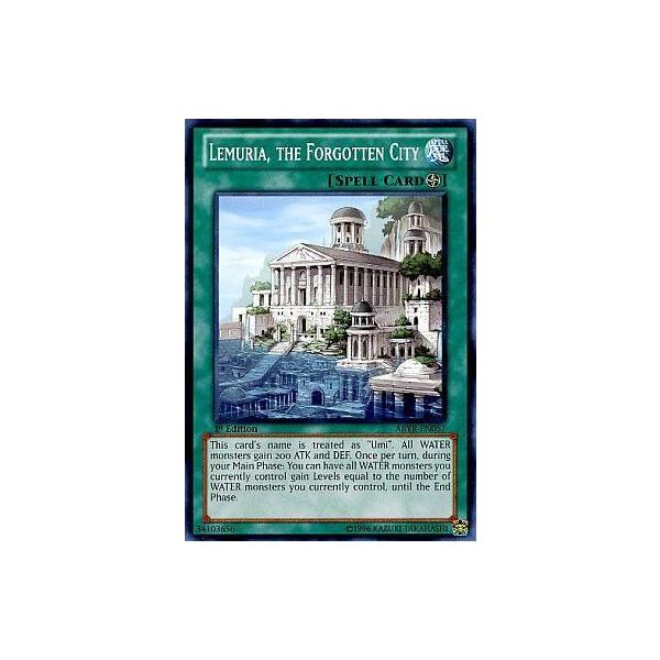 商品名：中古遊戯王 ABYR-EN057[N]：Lemuria the Forgotten City/忘却の都レミューリア遊戯王/N/魔法/英語版/Abyss Rising分類：魔法/レア度：Nシリーズ：英語版/Abyss Risingus...