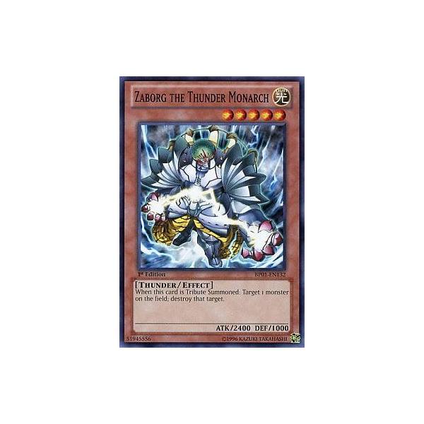 商品名：中古遊戯王 BP01-EN132[N]：Zaborg the Thunder Monarch/雷帝ザボルグ遊戯王/N/効果モンスター/英語版/Battle Pack：Epic Dawn分類：効果モンスター/レア度：Nシリーズ：英語版...