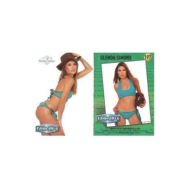 商品名：中古コレクションカード(女性) 197[Basic Set(COWGIRLS)]：GLENDA SIMONSコレクションカード(女性)/Bench Warmer 2003 SERIES 2レア度：Basic Set(COWGIRLS...