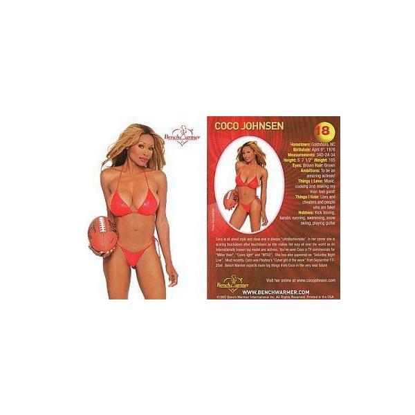 商品名：中古コレクションカード(女性) 18 ： COCO JOHNSENコレクションカード(女性)/Bench Warmer 2002レア度：Basic Set used0130_tradingcard
