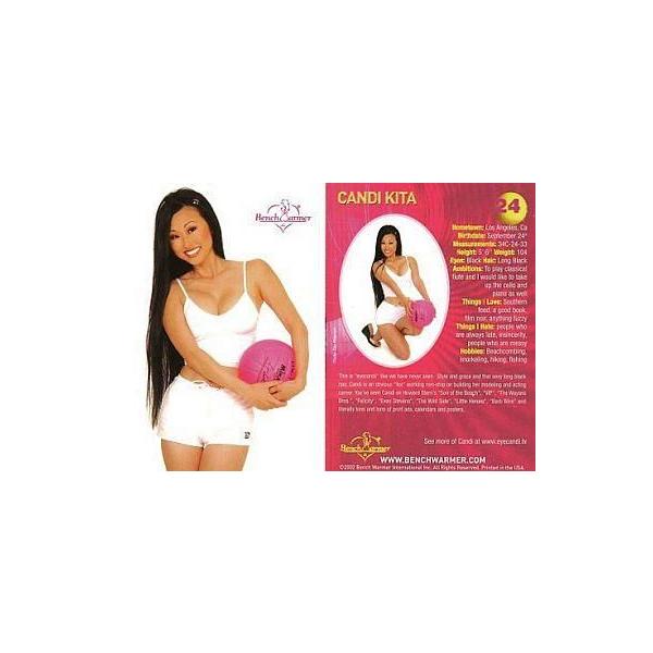 商品名：中古コレクションカード(女性) 24 ： CANDI KITAコレクションカード(女性)/Bench Warmer 2002レア度：Basic Set used0130_tradingcard