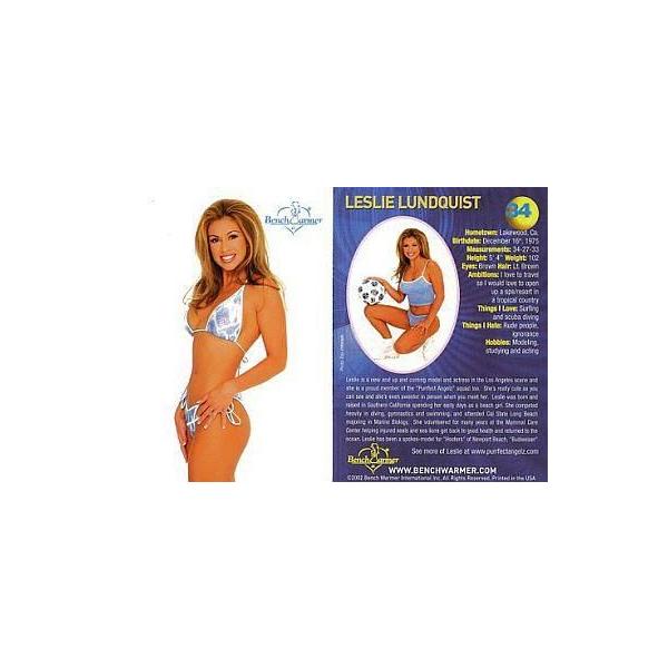 商品名：中古コレクションカード(女性) 34 ： LESLIE LUNDQUISTコレクションカード(女性)/Bench Warmer 2002レア度：Basic Set used0130_tradingcard