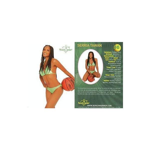 商品名：中古コレクションカード(女性) 36[Basic Set]：SERRIA TAWANコレクションカード(女性)/Bench Warmer 2002レア度：Basic Setレア度：Basic Set used0130_trading...