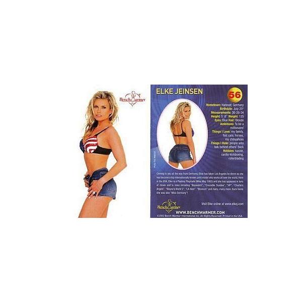 商品名：中古コレクションカード(女性) 56[Basic Set]：ELKE JEINSENコレクションカード(女性)/Bench Warmer 2002レア度：Basic Setレア度：Basic Set used0130_trading...