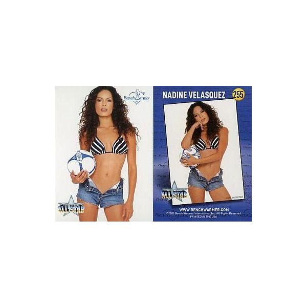 商品名：中古コレクションカード(女性) 255 ： NADINE VELASQUEZコレクションカード(女性)/Bench Warmer 2003 Series 3レア度：Basic Set(ALL STAR) used0130_tradi...